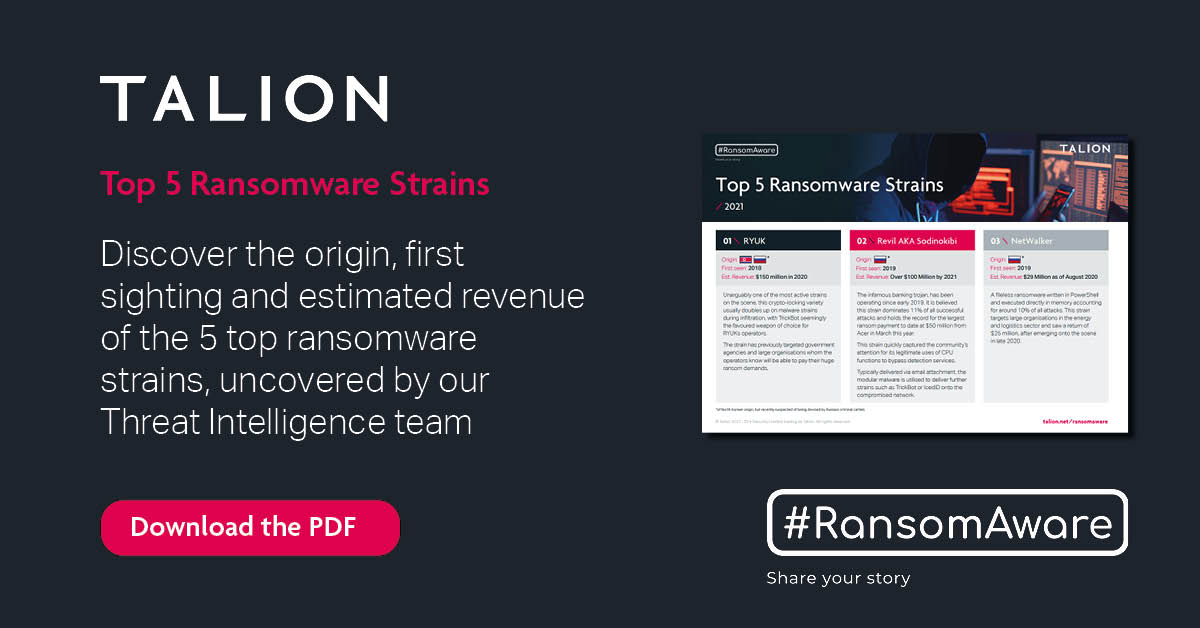 Top 5 Ransomware Strains