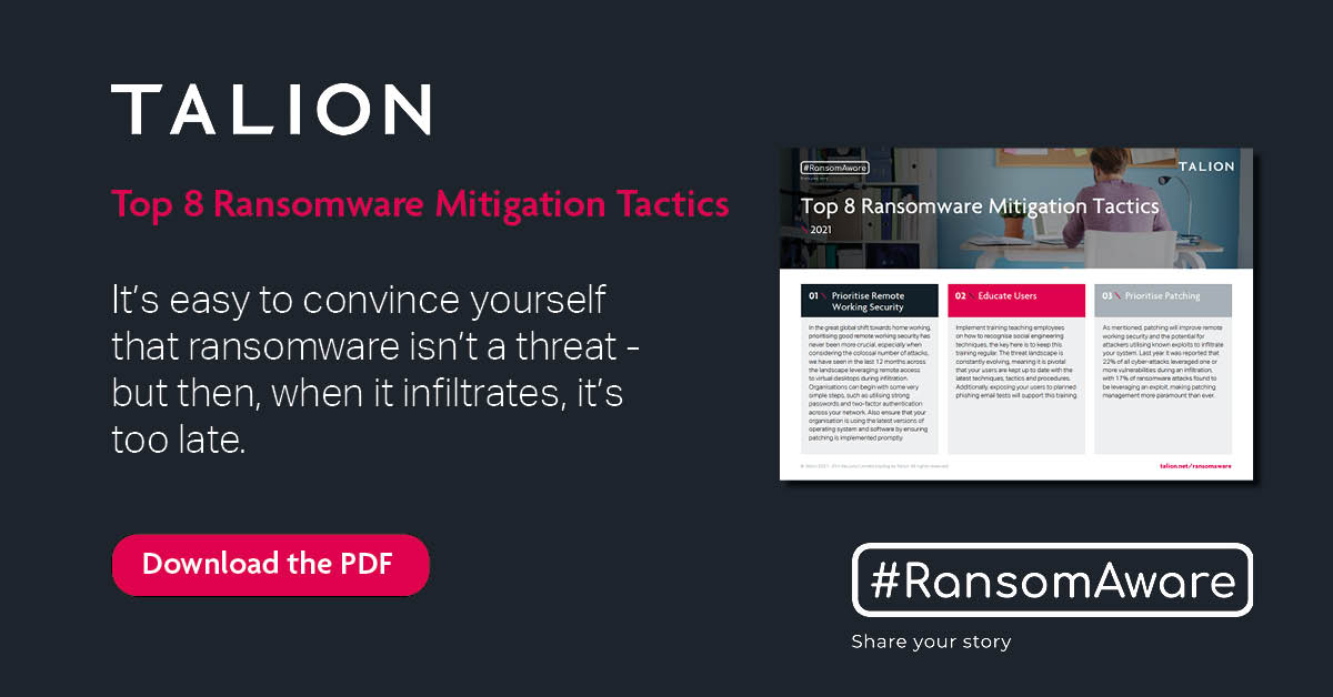 Top 8 Ransomware Mitigation Tactics